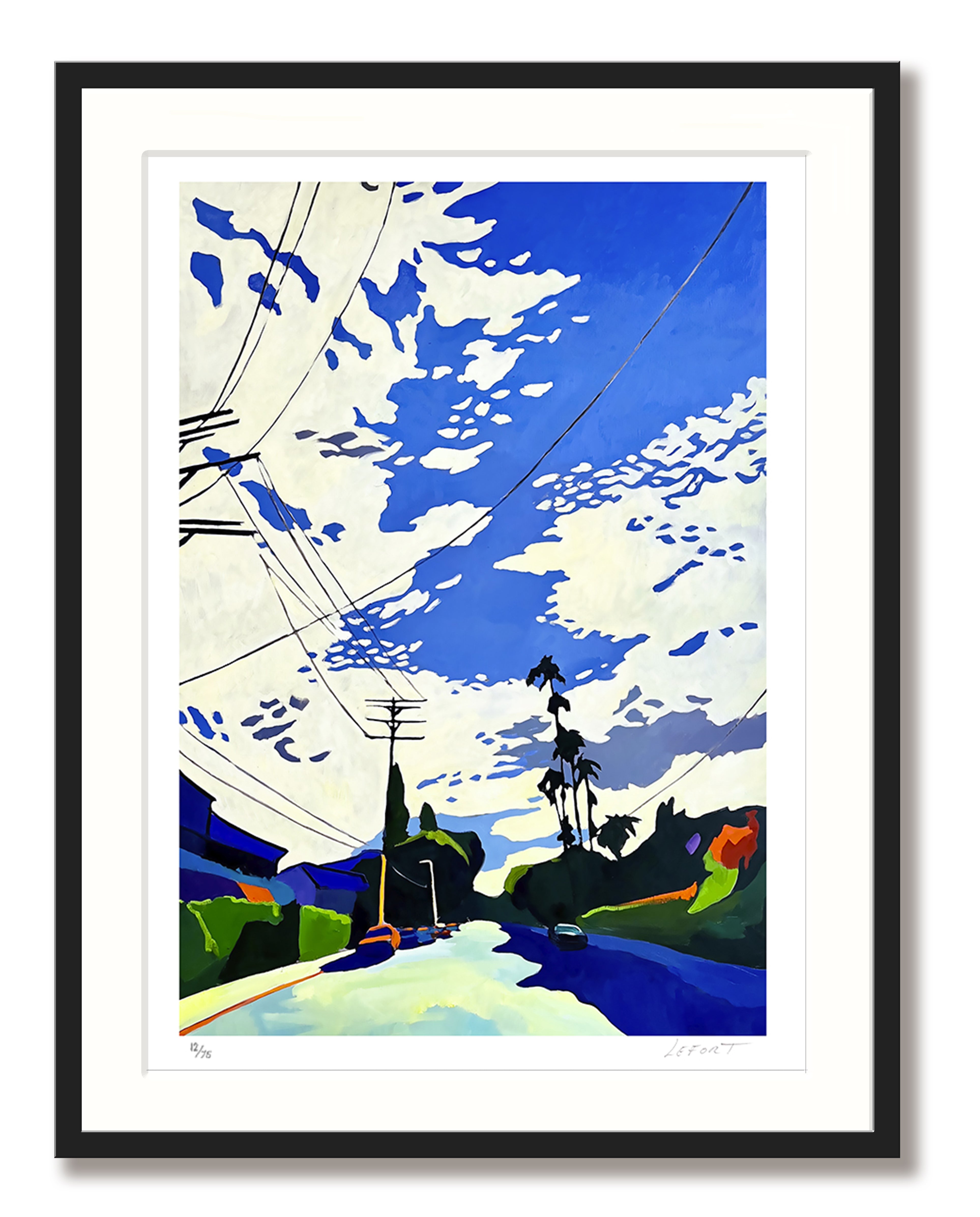 Thierry Lefort - Rosy aura - black frame print – Yoyo MAEGHT