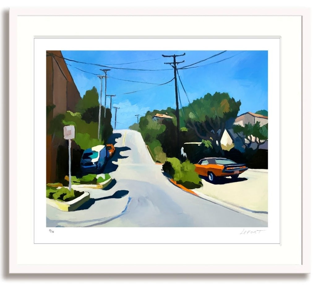 Thierry Lefort - Point limite zéro - white frame print – Yoyo MAEGHT