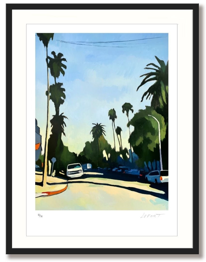 Thierry Lefort - Jour de scène à Hollywood - white frame print – Yoyo ...